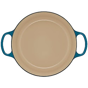 Le Creuset Enameled Cast Iron Signature Round Dutch Oven, 7.25 qt., Deep Teal