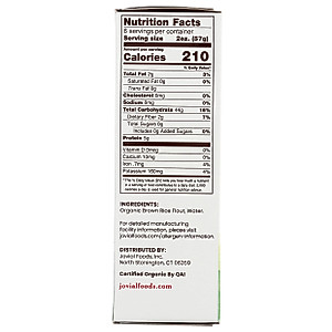 Jovial Pasta Brown rice Organic Fusilli, 12 oz