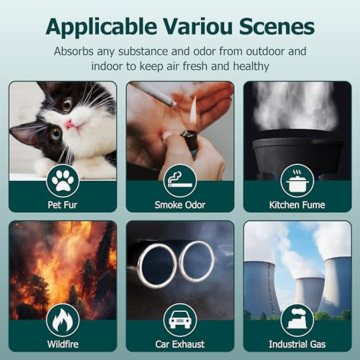 FLT4825 HEPA Filter B Replacement for Ge-rm Guardian Air Purifier AC4825 AC4300 AC4800 AC4900 AC4850, 2 True HEPA Filters & 8 Activated Carbon Pre-Filters