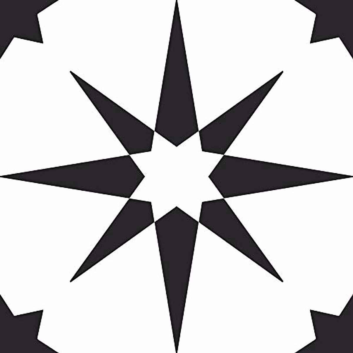 FloorPops FP2948 Altair Peel & Stick Floor Tiles, Black