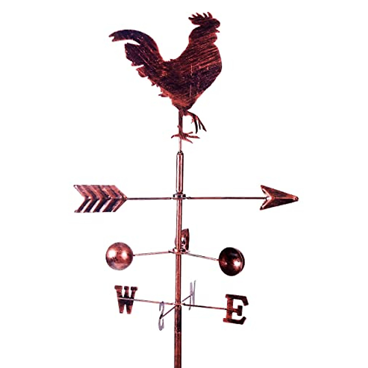 Metal Weather Vane for Garden Decor Farmhouse Decorative 67 in Rooster Ornament Wind Vane Weathervanes