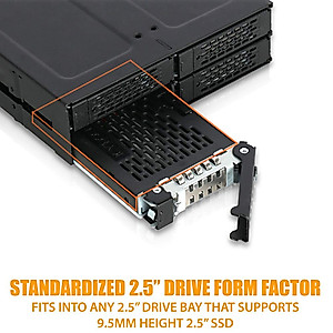 ICY DOCK M.2 SATA SSD to 2.5 inch SATA III SSD Enclosure Adapter Tool Free | EZConvert MB703M2P-B