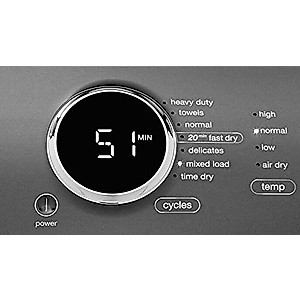 Electrolux EFME427UIW 8.0 Cu. Ft. White Electric Dryer with Steam