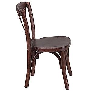 Flash Furniture HERCULES Series Kid's Mahogany Cross Back Chair