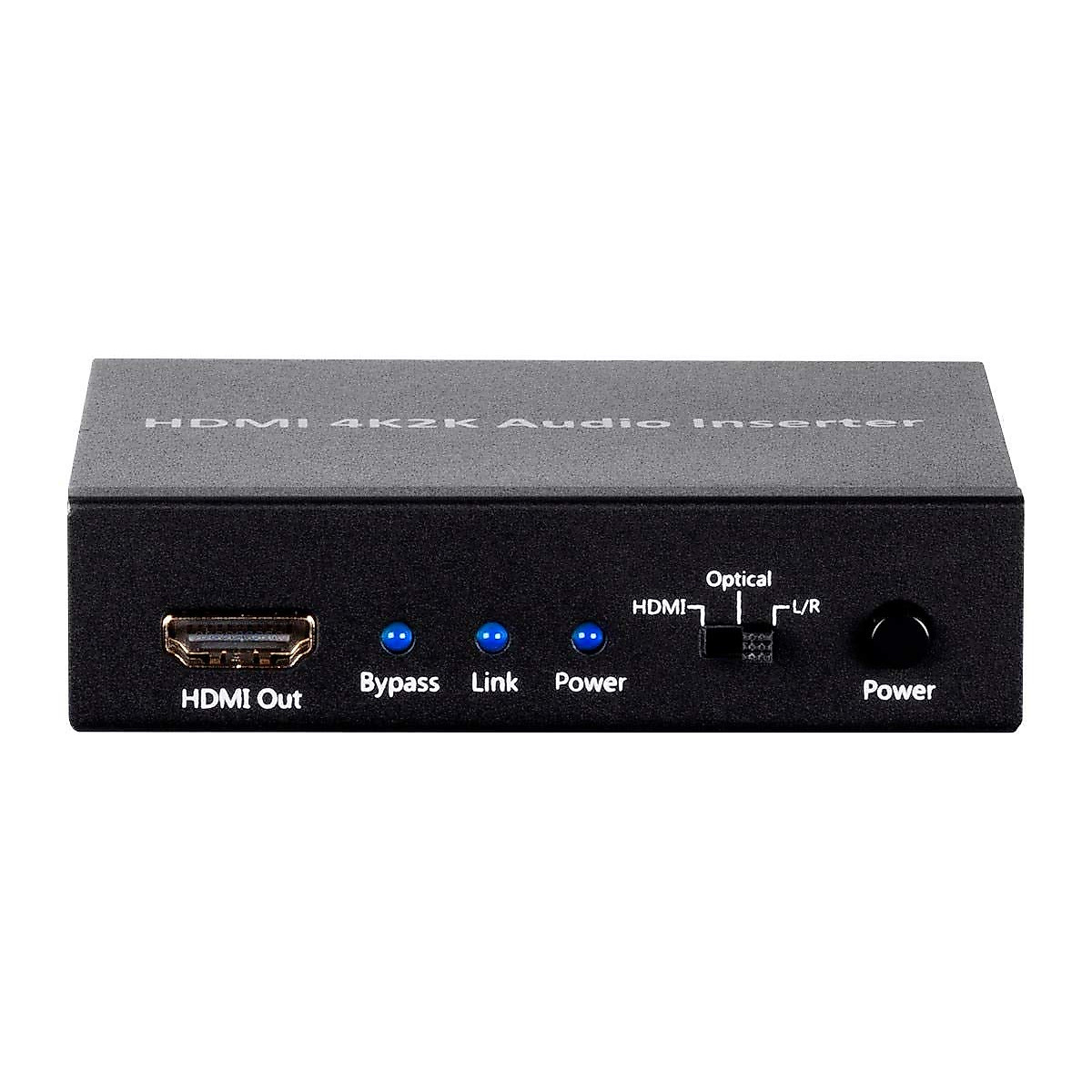 Monoprice 113347 BlackbirdTM 4K Series HDMI Audio Inserter, Black 2.3 x 7 x 9.5