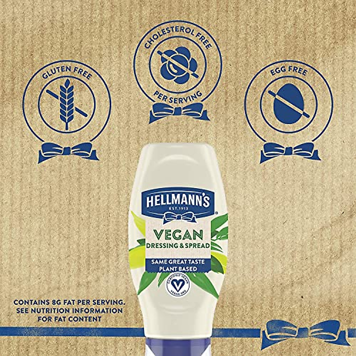 Hellmann's Vegan Dressing and Spread Vegan 3 Ct for a Rich, Creamy Plant-Based Alternative to Mayo Same Great Taste, Plant Based, Free From Eggs 11.5 oz