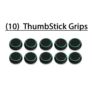 10 Pcs Silicone Cap Joystick Thumb Grip Protect Cover for Ps3 Ps4 Ps5 Xbox 360 Xbox One Xbox Series X Wii U NSwitch Pro Controllers Game Controllers