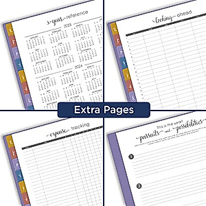 AT-A-GLANCE 2023-2024 Planner, Weekly & Monthly Academic, 7" x 8-3/4", Medium, Harmony, Lavender (1099-805A-17)