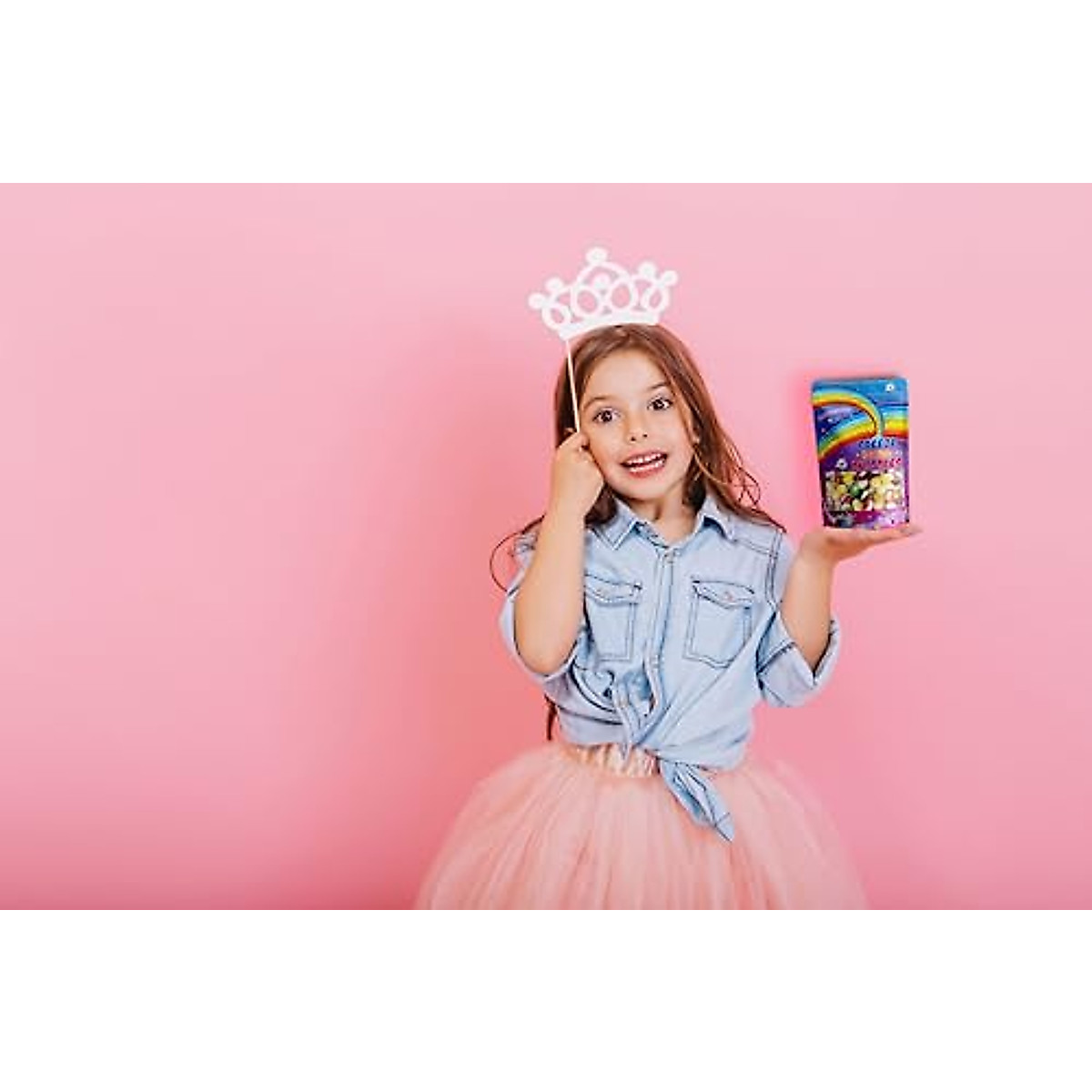 Freeze Dried Candy - 8oz XL pack of CANDYGENIUS cool freeze dry candies puff frozen dehydrated skittles bulk giant snack fruit crunch extra large