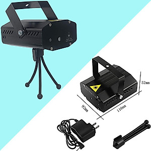 Party lights Strobe Stage Lights Disco DJ Lights Sound Activated with Remote Control Projection Effect for Karaoke KTV Club Parties Wedding Bar Festivals Stage Birthday Dancing Christmas