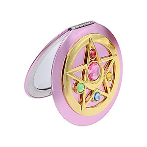 Makeup Compact Mirrors, Personal Portable Travel Handheld Foldable Double Sided Mirror