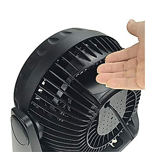 Hunter 8" Adjustable Whisper Fan, Black