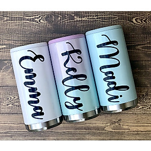Personalized Skinny Can Cooler-Seltzer Can Cooler-Skinny Seltzer-Bridesmaid Gift-Slim Can Cooler-Customized Girls Trip Gif