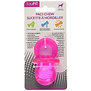 FOUFIT 3" Dog Paci-Chew, Small, Pink