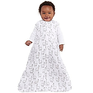 Halo 100% Cotton Muslin Sleepsack Wearable Blanket, Llama Print, Medium