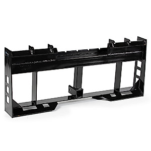Titan Attachments 45" Skid Steer Pallet Fork Frame Attachment, Rate 4,000 LB, Quick Tach Tractor, 2" Receiver Hitch