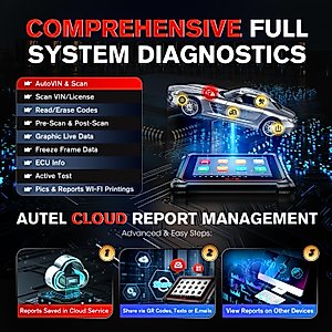 Autel MaxiPRO MP900-BT Scanner w/ $60 MV108S - 2024 DoIP/CAN FD MP900BT, Newer Model of MS906BT MP900 DS900 DS808, Pro ECU Coding, 3000+ Bidirectional, 40+ Services, VIN/License Scan, OS 11, FCA SGW