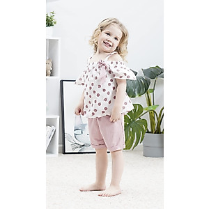 Hipea Toddler Baby Girls Summer Clothes Outfits Ruffle Camisole Spot Dot Tops and Casual Shorts 2-Piece Newborn Girl Clothing Set (2-3T)