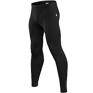 qualidyne Men's Cycling Bike Pants 4D Padded Road Bicycle Tights Outdoor Biking Leggings