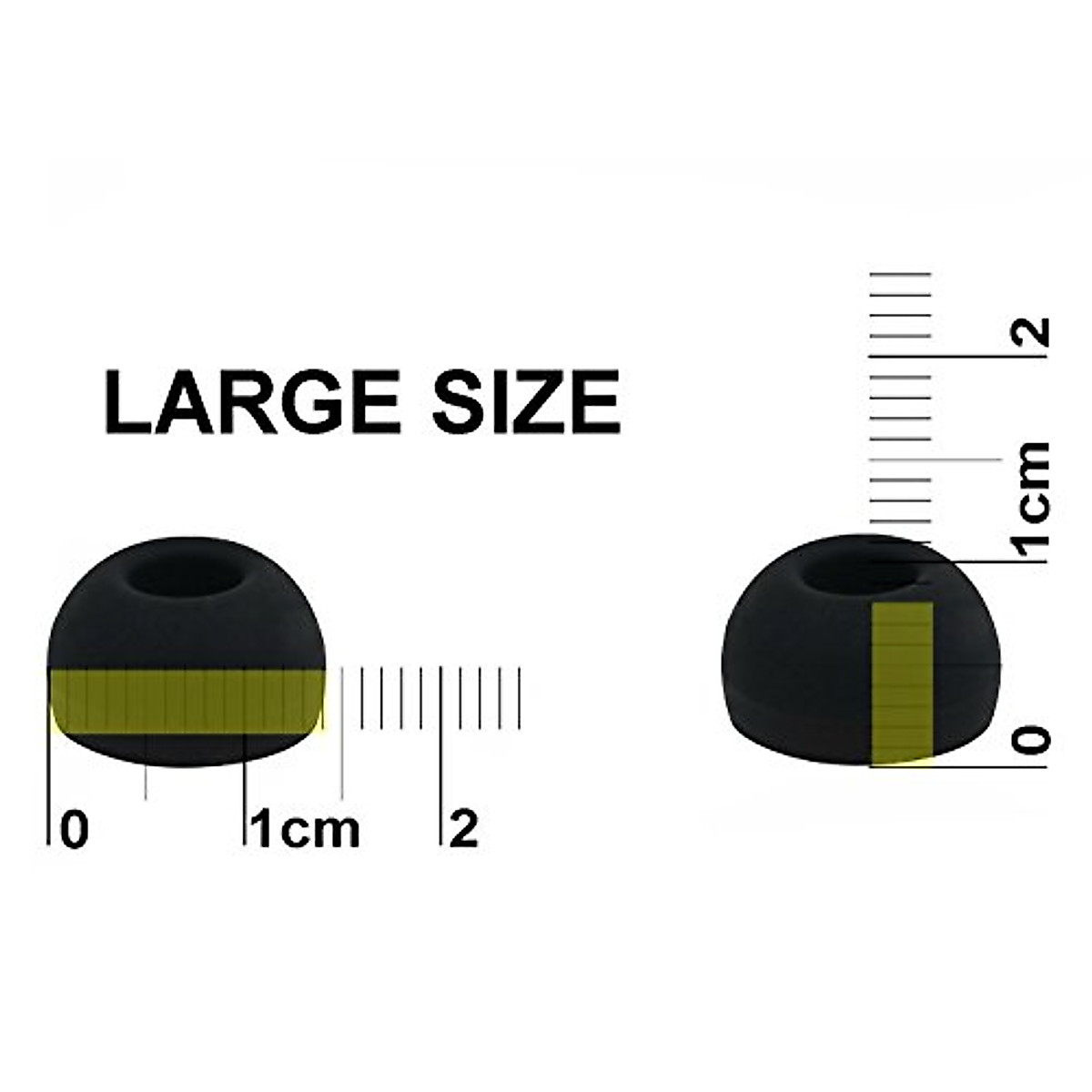 12pcs (ALL-B) 4S / 4M / 4L Replacement Adapters Earbuds Ear Tips Compatible with Motorola VerveLoop, VerveLoop+, VerveRider, VerveRider+,Moto Surround,SF600, S11 S-11 HD, S-11 Flex HD Earphones