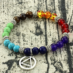 Kivosliviz Gift for Sobriety Bracelet Alcoholics Anonymous Gifts AA Bracelets for Women AA Bracelet