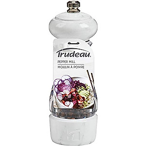 Trudeau 6" MAYA PEPPERMILL MARBLE Pepper Mill, 6"