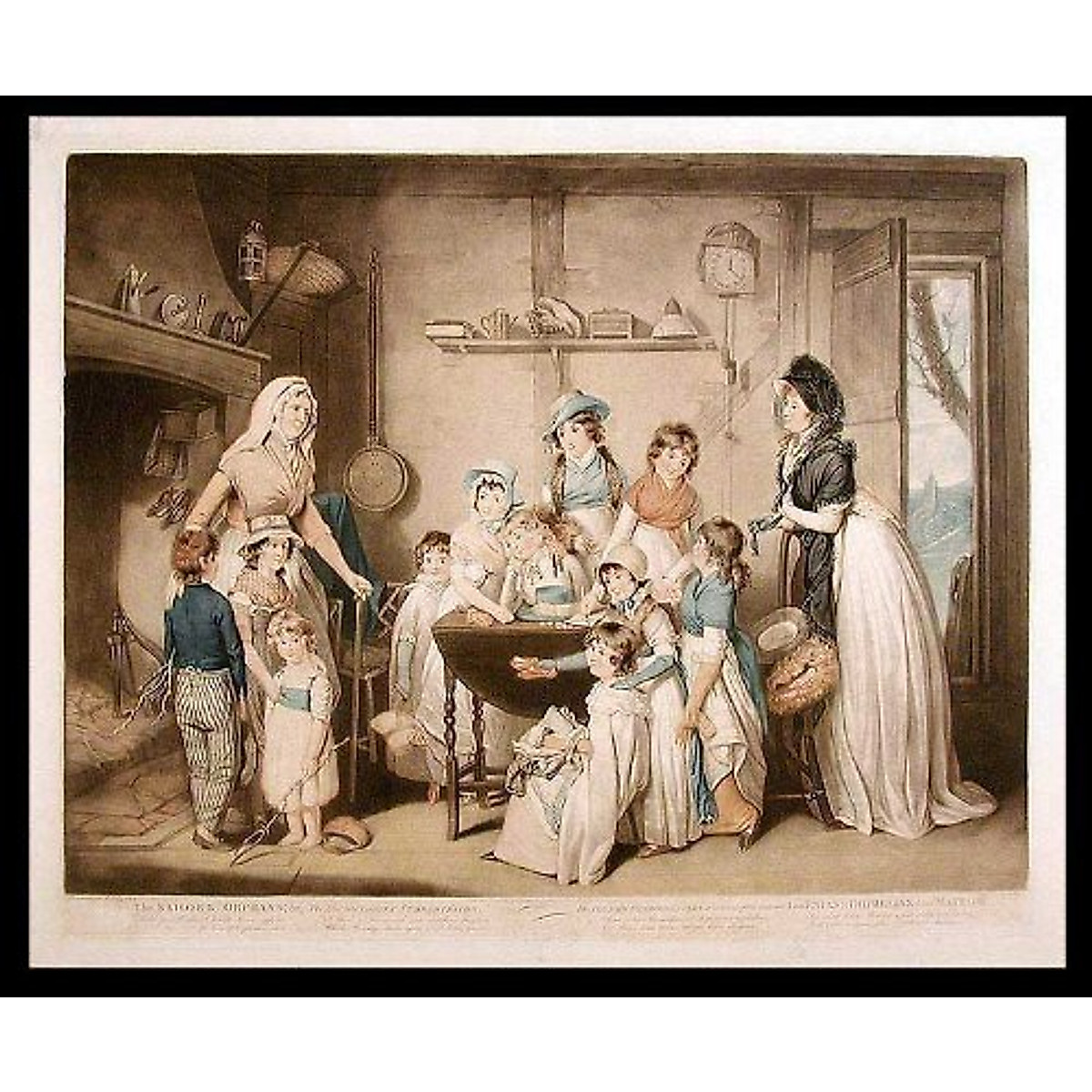 The Soldier's Widow: or, school boys' collection... De jeunes ecolliers font une souscription en faveur de la Veuve d'un Soldat; The Sailor's Orphans; or, the young ladies subscription... De jeunes pensionnaires se cotisent pour assister les Enfans Orphel