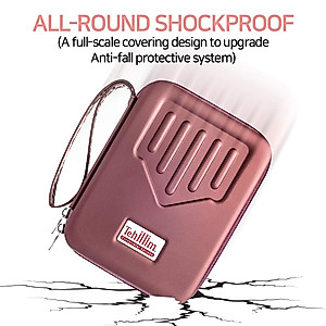 Tehillim Kalimba CASE ONLY, Thumb Piano Case Water-resistant Shock-proof with Gift box for 17 Keys Kalimba Case(Burgundy Color)