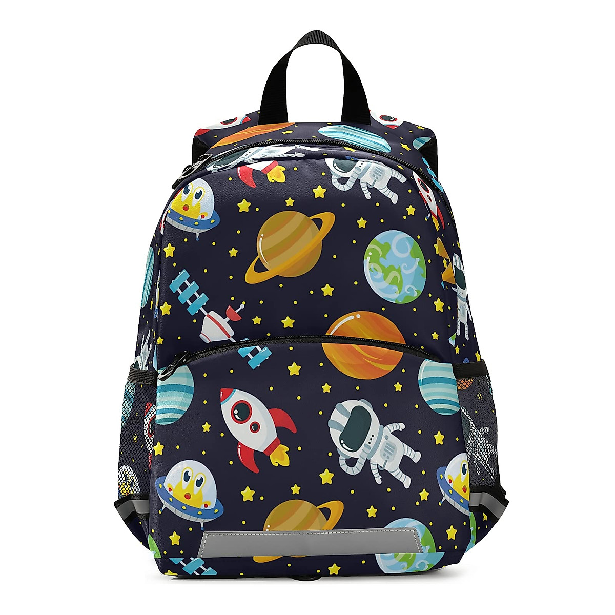Planet Galaxy Childish Astronaut Toddler Backpack for Kids Boy Girls Age 3-6, Preschool Mini Backpack with Leash