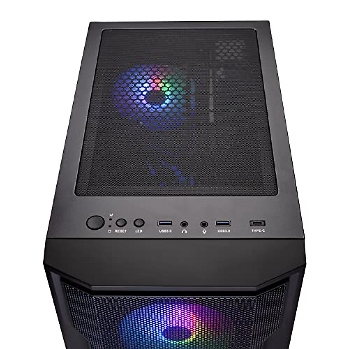 Skytech Gaming SkyTech Shadow 3.0 Gaming Computer PC Desktop - Ryzen 5 3600 6-Core 3.6GHz, RTX 3060 Ti 8GB, 1TB SSD, 16GB DDR4 3000, RGB Fans, AC WiFi, Windows 11 Home 64-bit, Black