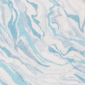 Betsey Johnson- Throw Blanket, Ultra Soft & Cozy Plush Home Decor, All Season Bedding (Marble Blue, Oversized Throw)