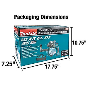 Makita XRH12ZW 18V LXT 11/16" AVT Rotary Hammer, Tool Only