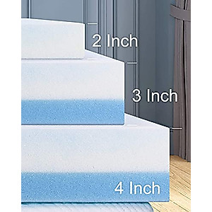 BedStory 2 Inch King Size Memory Foam Mattress Topper, Ventilated Bed Topper with Removable Cover, Soft Foam Mattress Topper, CertiPUR-US Certified