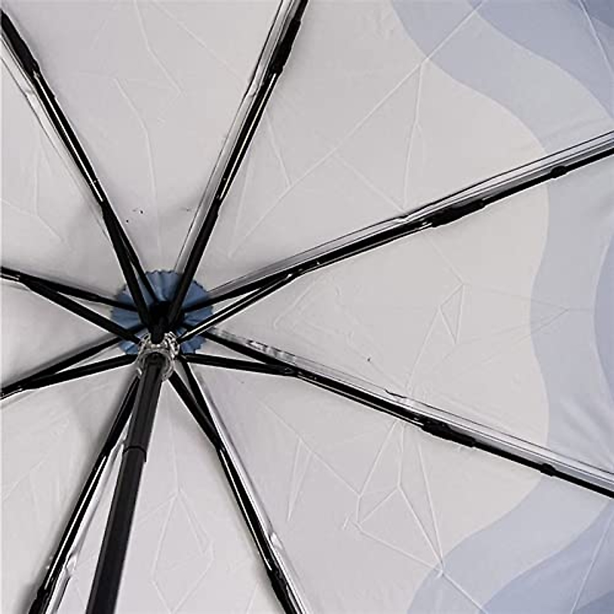 TARVIT Umbrellas Gradient Watercolor Large Fully-automatic Parasol Umbrella Foldable Eight Strand Umbrella For Adults Rain Umbrella