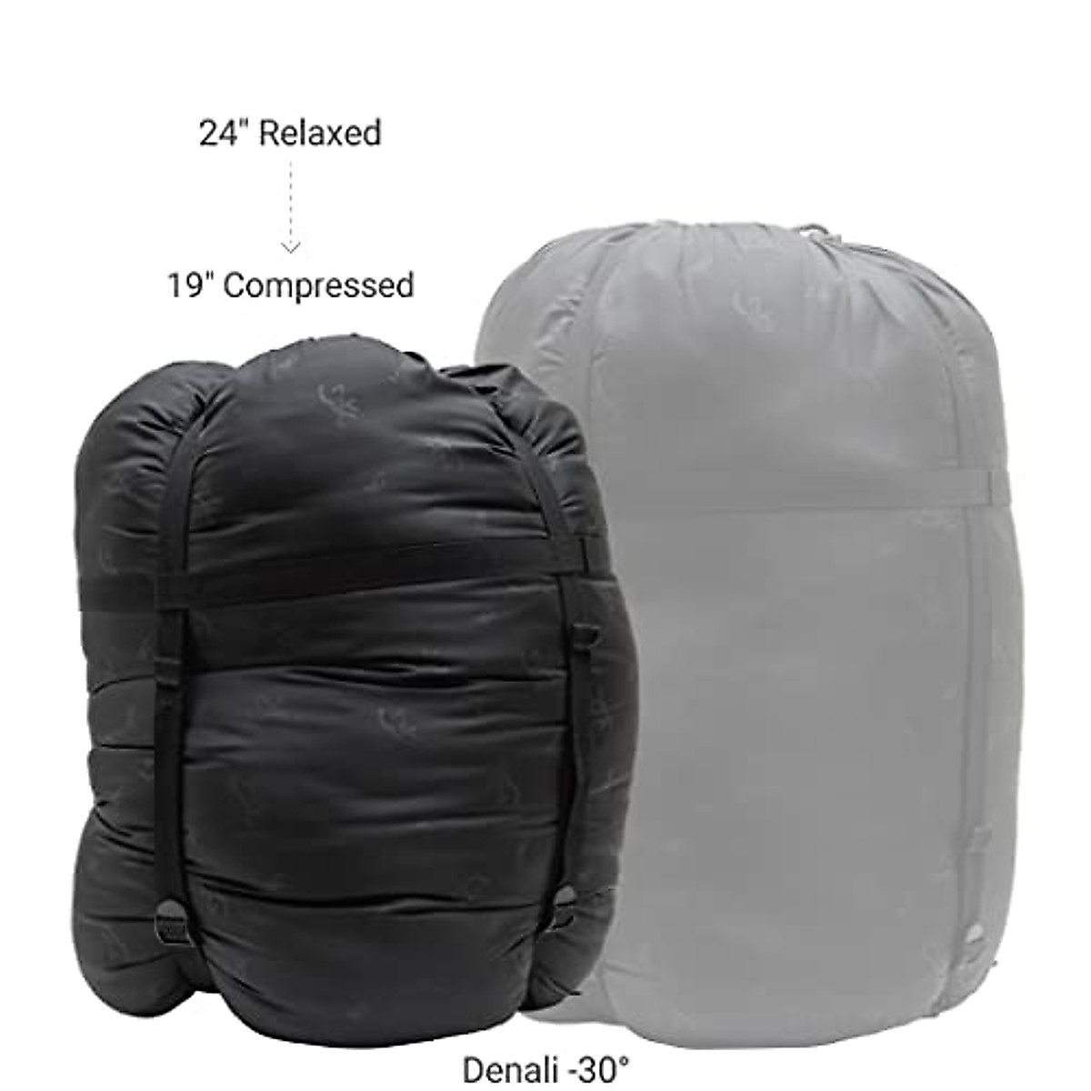 Browning Camping Denali -30° Mummy Sleeping Bag, Charcoal/Gray