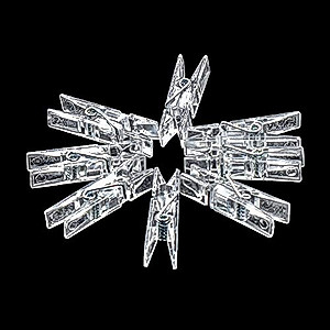 128 Pieces Mini Transparent Plastic Clear Clips, Binder, Photo Clips, Clothespins Clip