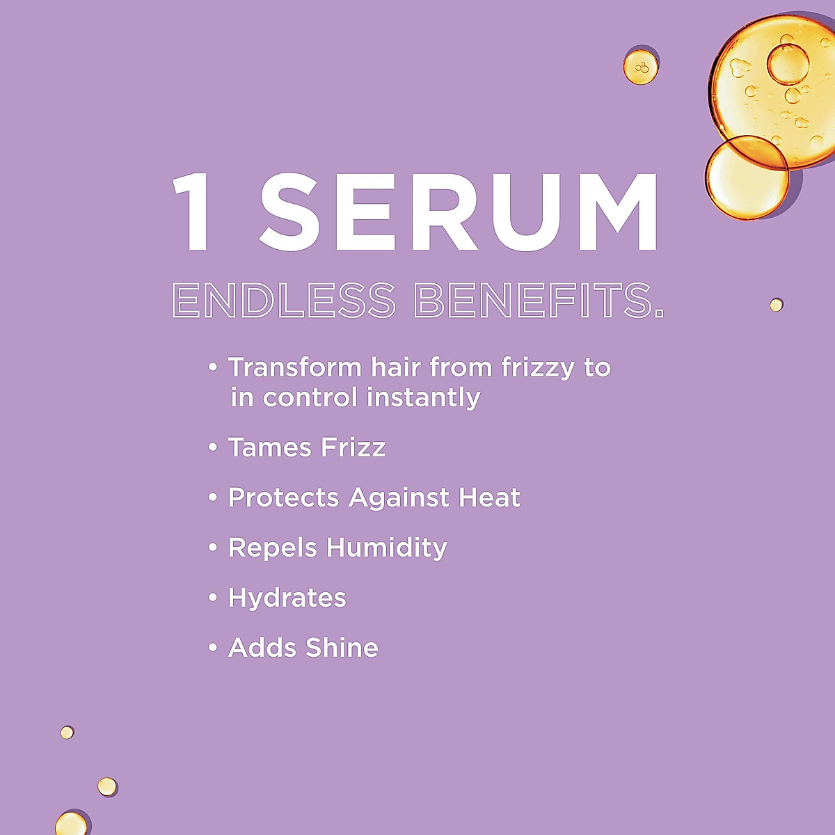 John Frieda Frizz Ease Original Hair Serum, Protecting Against Frizz, Heat, and Humidity While Adding Shine, Smooths Strands and Hydrates Parched Hair with Argan, Coconut, and Moringa Oil, 1.69 Oz