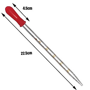 OESS Thick Glass Graduated Dropper Pipettes Silicone Rubber Caps 1ml 2ml 5ml 10ml