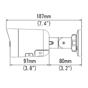 Geovision GV-TBL8804 8MP H.265 Super Low Lux WDR Pro Full Color Warm LED IR Bullet IP Camera, AI deep Learning