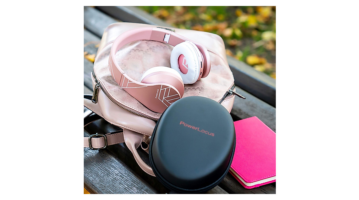 PowerLocus Bluetooth Headphones Over Ear, Bluetooth Headphone Rose Gold ...