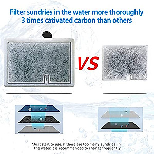 HiTauing 6 Packs Fish Tank Filters Cartridges for aqueon Filter cartridges Small Replacement Filter Cartridge for QuietFlow E Internal Power Filter 10 and 1/2.5/5 Gallon Minibow Aquarium Filters