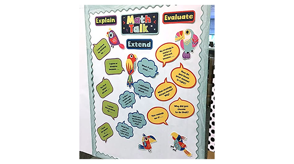 Engage Students with Math Talk Mini Bulletin Board Set