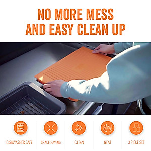 Food Prep BBQ Tray - The Yukon Glory™ Grill Prep Trays Include Plastic Marinade Container for Marinating Meat & Stainless Steel Serving Platter for All Your Grilled Barbecue - BBQ Prep 'N Serve™ Set