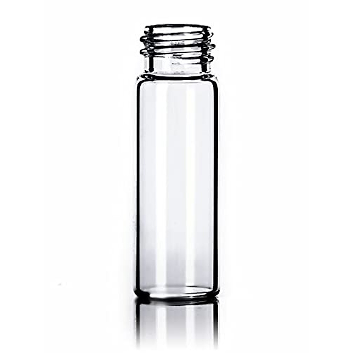 Ananda Corporation 144 PCS, 17mm X 60mm [2 Dram, 8ml] Clear Glass Vials with Plastic Cone Liner Cap
