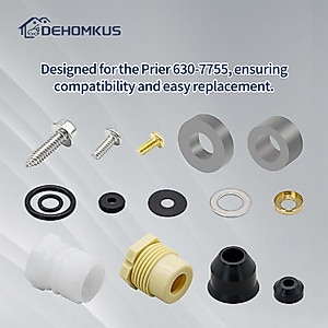 DEHOMKUS 630-7755 Wall Hydrant Repair Kit Compatible with Mansfield Prier Faucet Repair Kit 300 400 500 Series Replacement Pressure Vacuum Breaker Outdoor Faucet Wall Hydrants