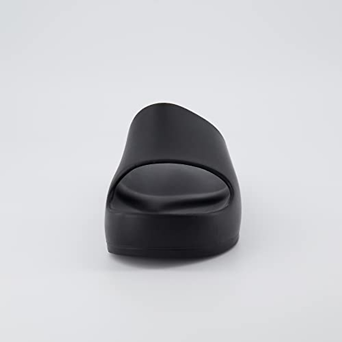 CUSHIONAIRE Women's Ninja platform slide sandal with +Comfort, Black 10