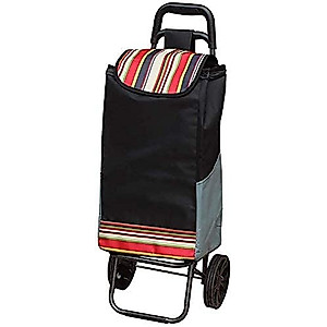 Shopping Trolley on Wheels Multi Function Shopping Cart Portable Collapsible Bag Small Trailer Luggage Cart Travel Trolley Storage Hand Trucks,H ,