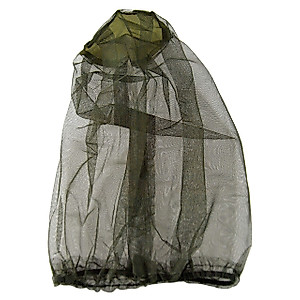 Home-X Anti-Mosquito Mesh Head Net, Bug Face Shield, 100% Polyester Soft Fly Screen Fine Mesh Mosquito Netting-Head Net-Black