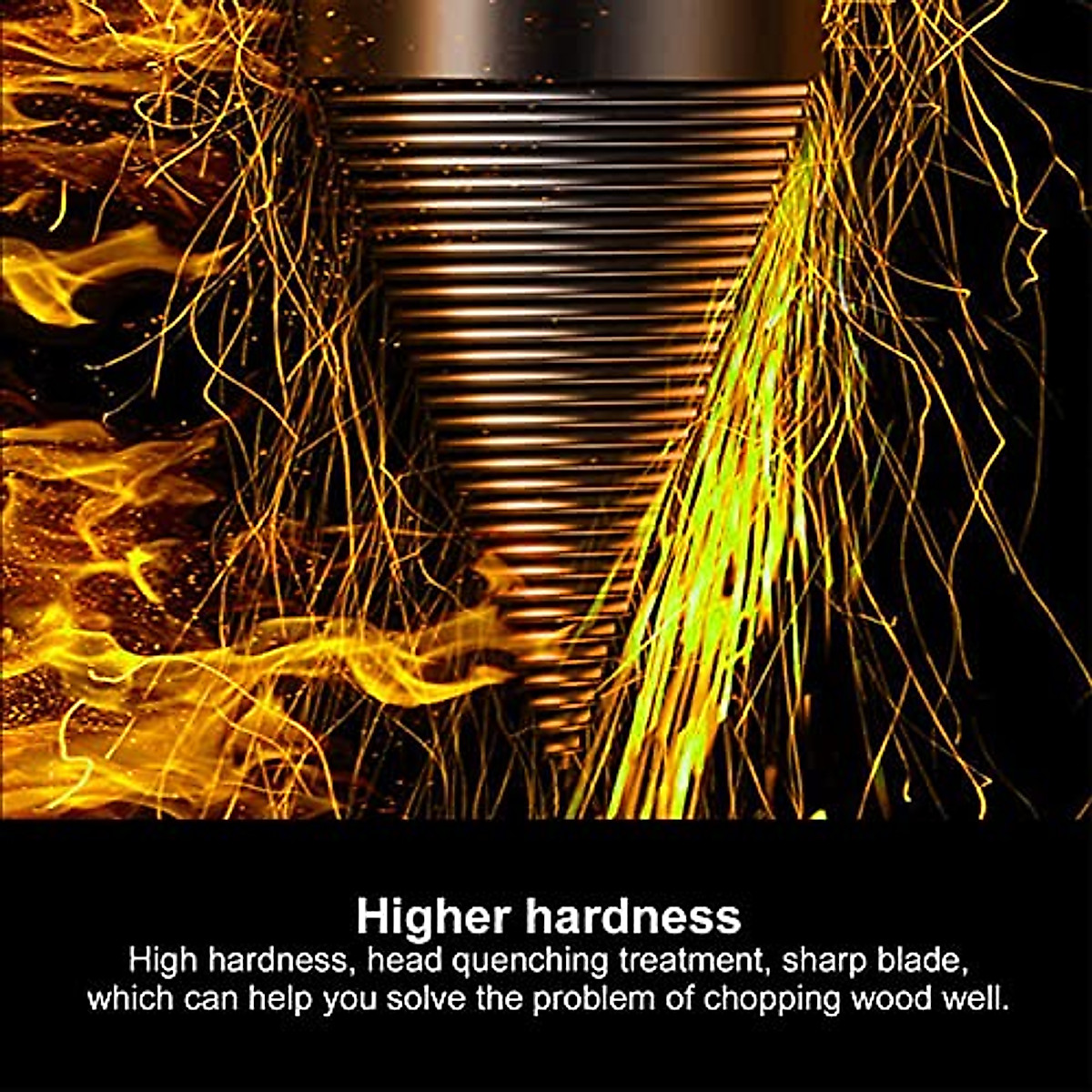 42mm Log Splitter Drill Bit, High‑Speed Wood Splitting Drill, Chopping Tool Steel for Electric Hammer Impact Drill(Hex Shank)