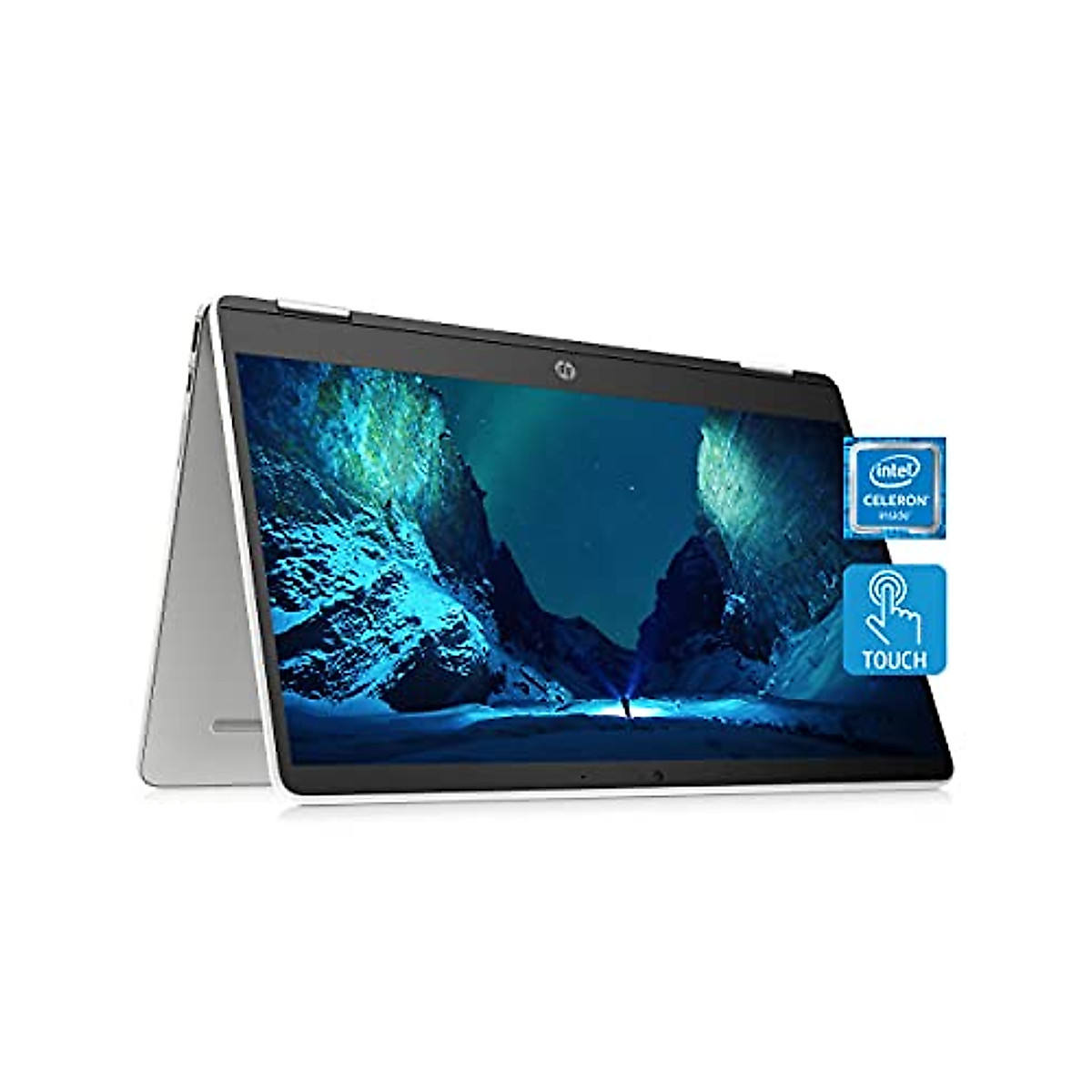 HP Chromebook x360 14 Laptop, Intel Celeron Processor, 4 GB RAM, 32 GB eMMC, 14” HD (1366 x 768), Chrome OS, Work, Streaming, School, Long Battery Life (14a-ca0050nr, 2021) (Renewed)